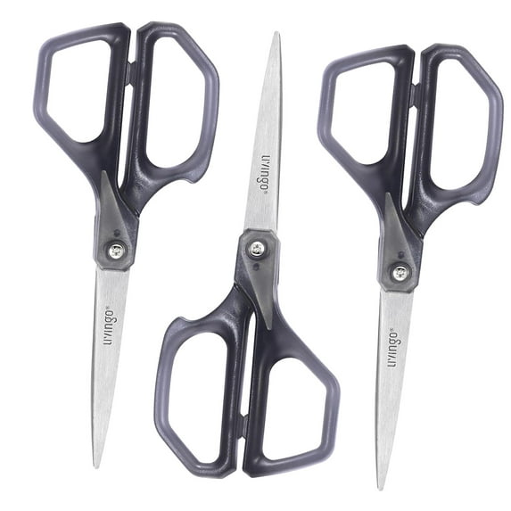 ANYWAY.GO Scissors All Purpose for Office 3 Pack 8 Inch Steel Paper ...