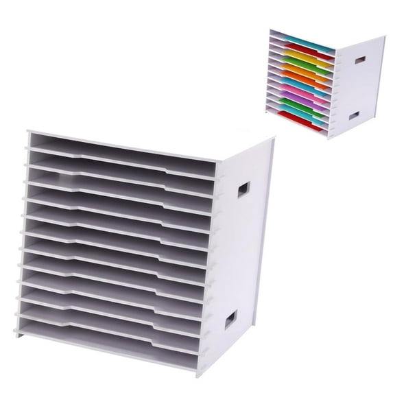 ANYWAY.GO Scrapbook Paper Organizer, File Sorter Storage, White ...