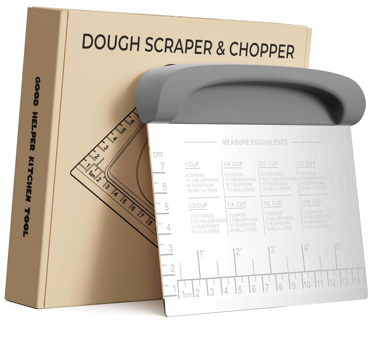 ANYWAY.GO Scraper Dough Cutter Pastry Scraper for Bread Cake Pizza ...
