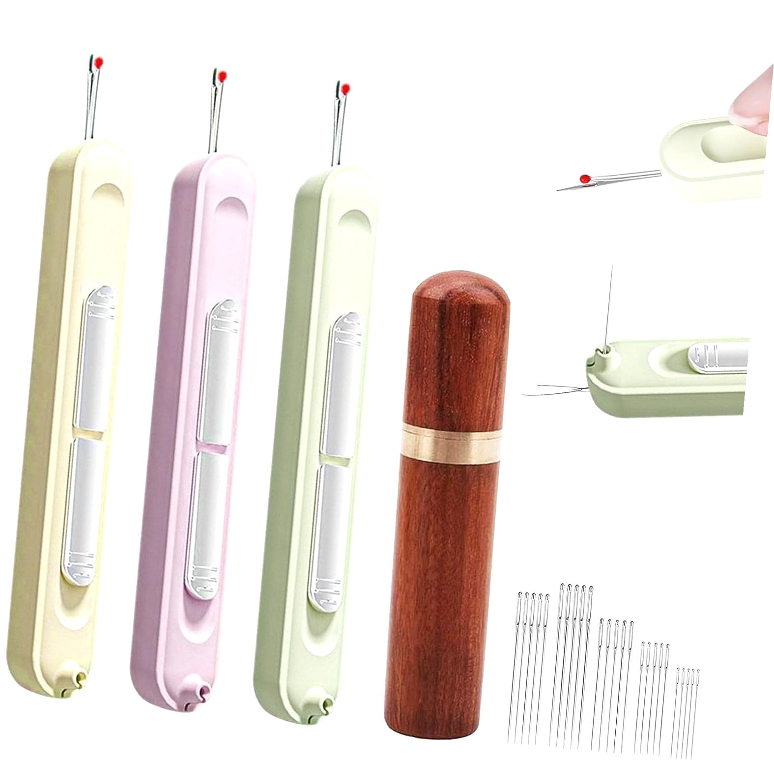 ANYWAY.GO Seam Ripper and Thread Remover Kit – 2 in 1 Needle Threader ...