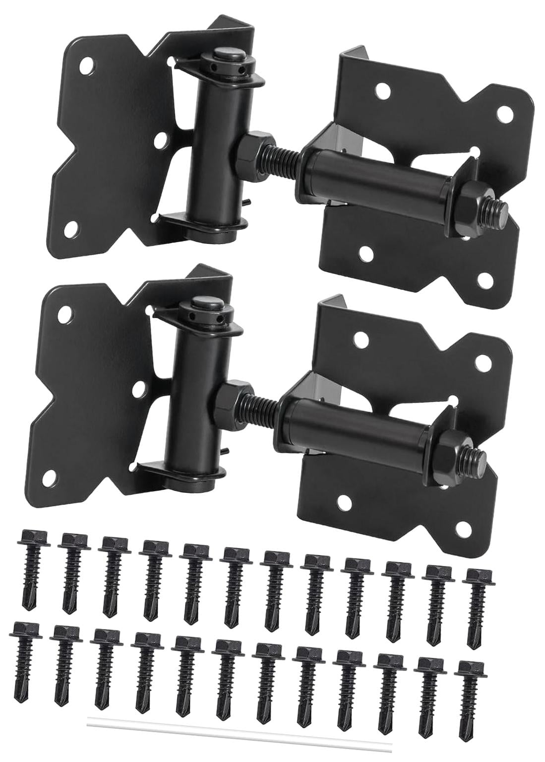 ANYWAY.GO Self- Gate Hinges, Door Hinges for Wooden/Vinyl Fences, 90 ...
