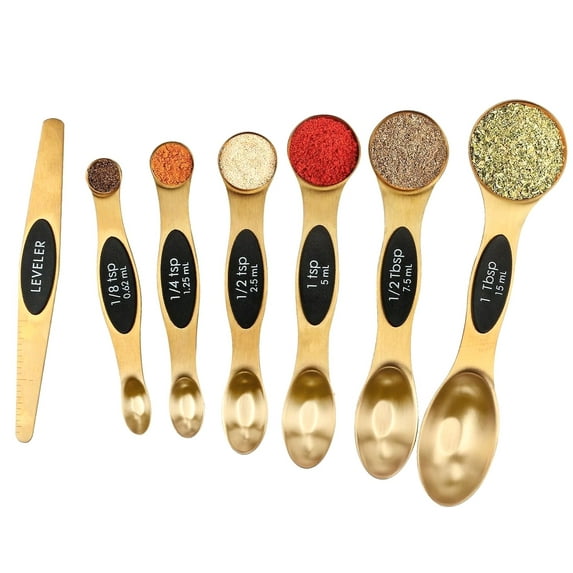 ANYWAY.GO Set Steel with Leveler, Stackable Metal Tablespoon Measure ...