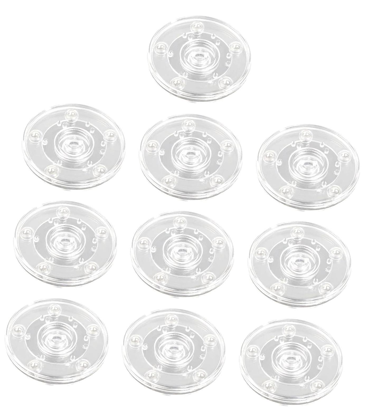 ANYWAY.GO Set of 10 Mini Acrylic Turntables, 3-Inch Rotating Stands for ...