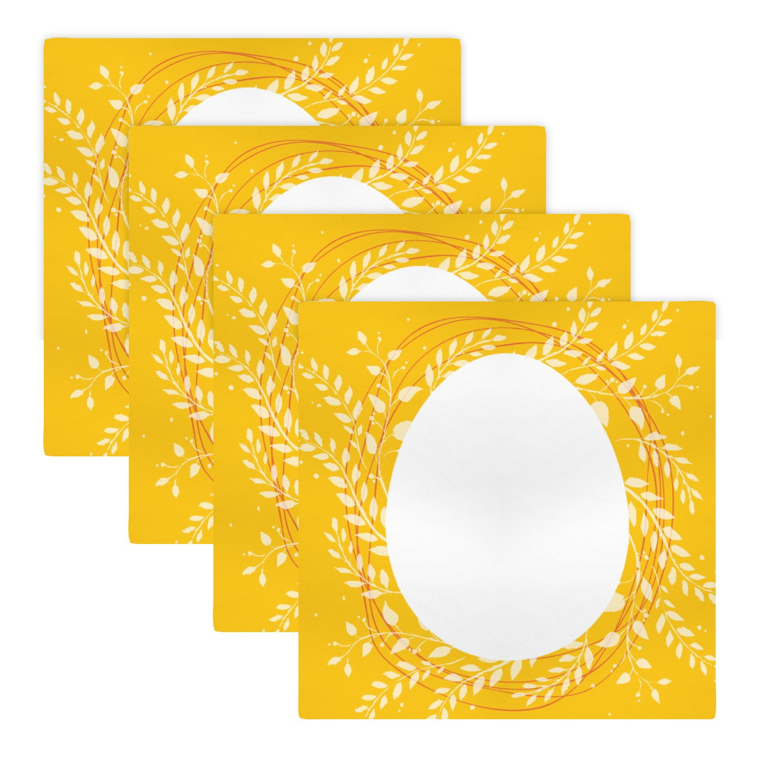 ANYWAY.GO Set of 4, 20x20 inch Reusable Washable Polyester Dinner Table ...