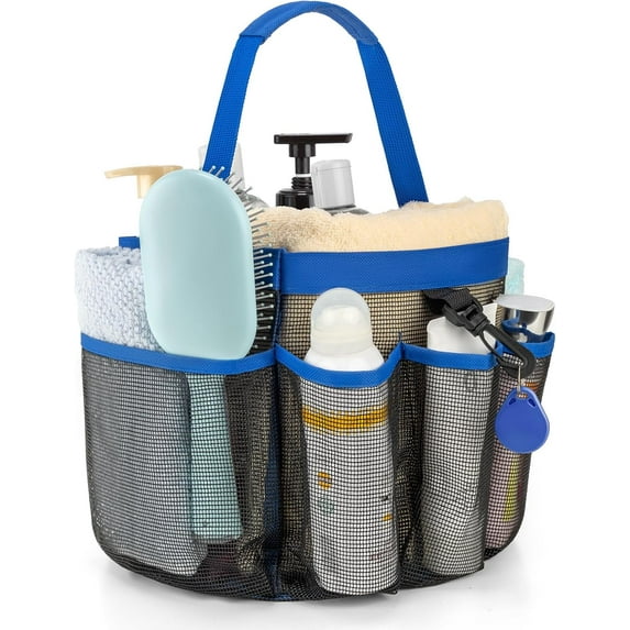 ANYWAY.GO Shower Caddy for Dorm with 8-Pocket Large , Quick Dry Shower ...
