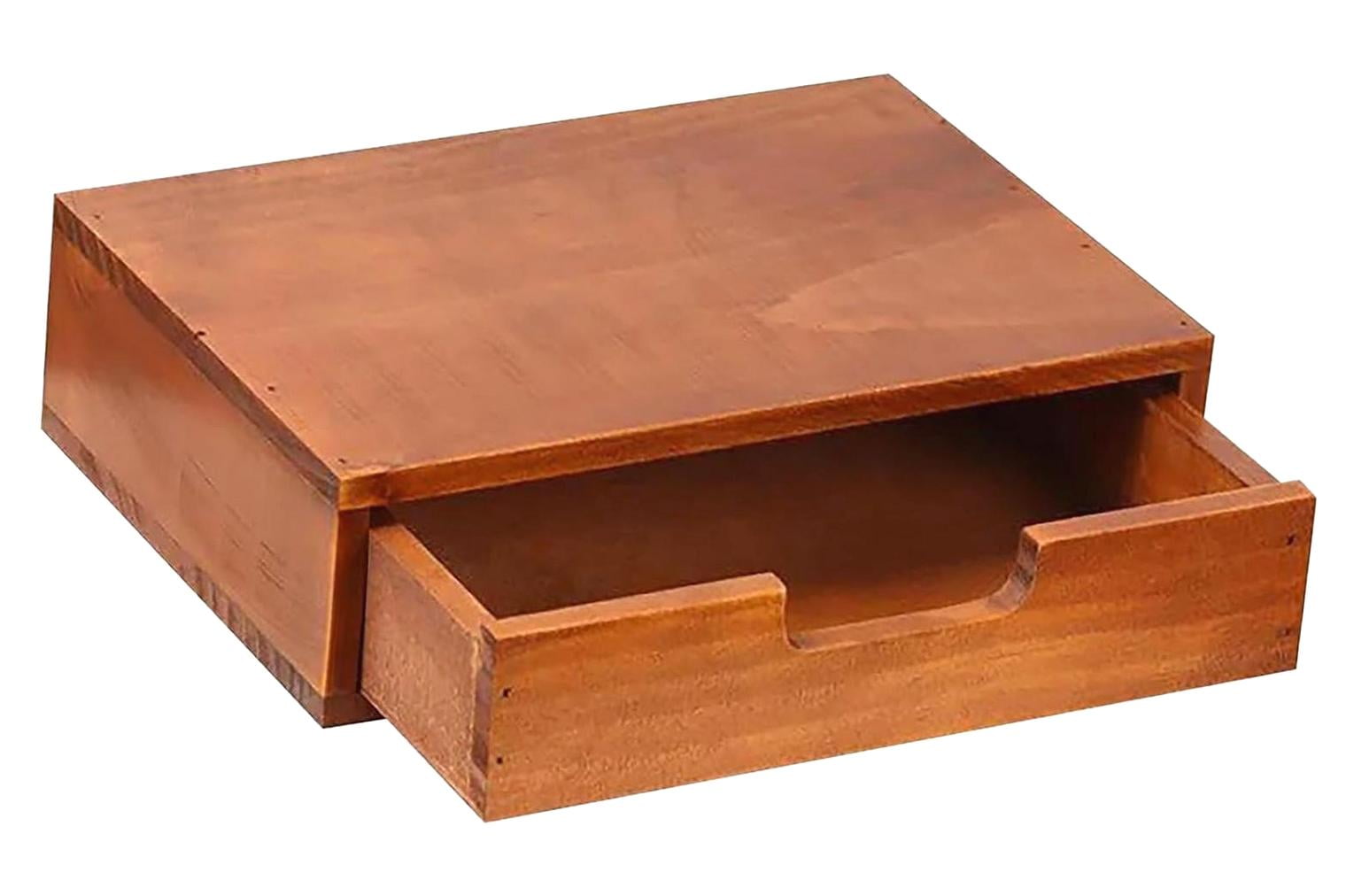 ANYWAY.GO Single Drawer Desktop Storage Organizer in Wood Design (9.8 ...