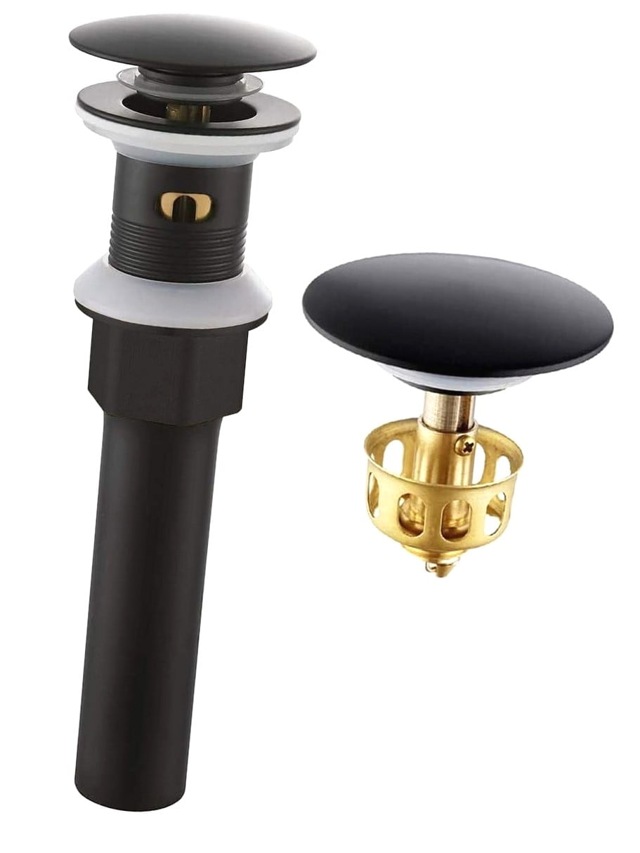 ANYWAY.GO Sink Drain with Overflow, Bathroom Lavatory Vanity Sink Drain ...