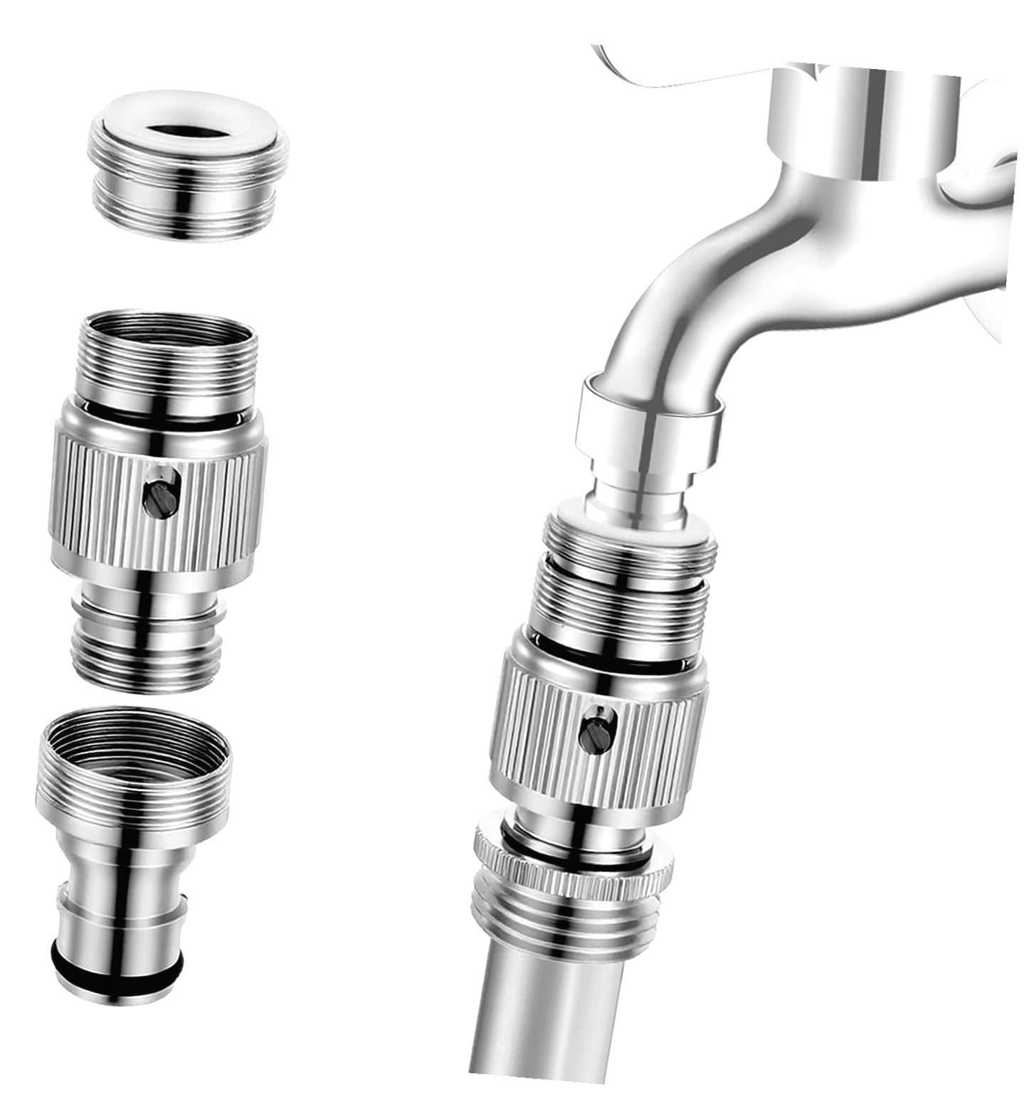 ANYWAY.GO Sink Quick Connector to Hose Adapter Hose Connectors for ...