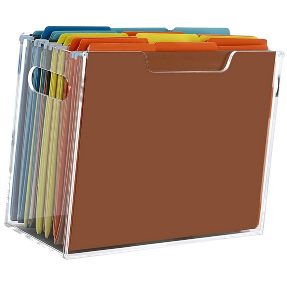 ANYWAY.GO Size File Organizer, Acrylic Hanging File Organizer with ...