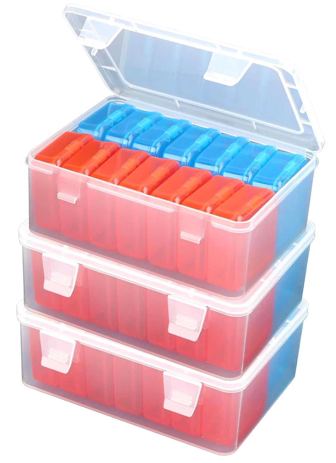 ANYWAY.GO Small Bead Organizers(Red, Blue), 45 Pieces Plastic Storage ...