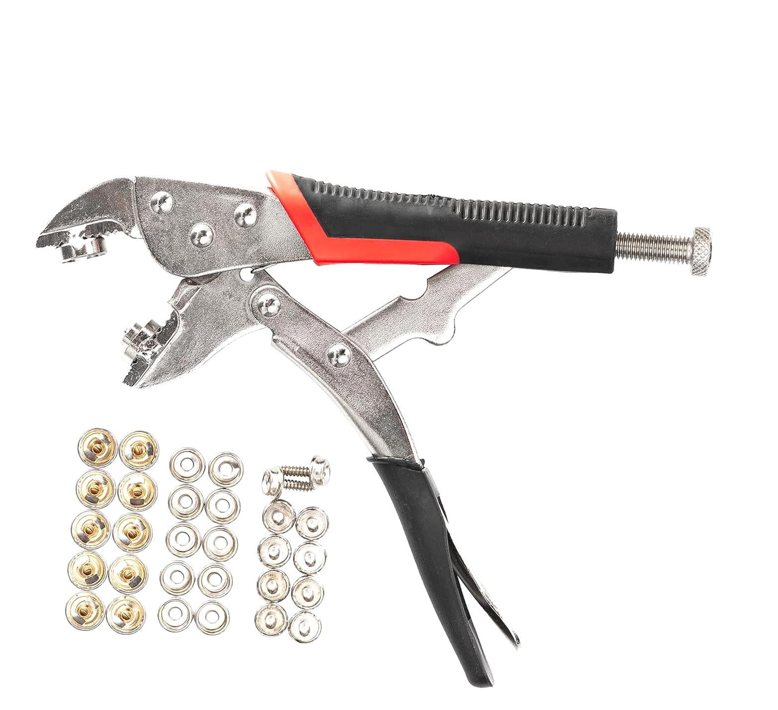 ANYWAY.GO Snap Setter Fastener Pliers Kit for Metal Snap Installation ...