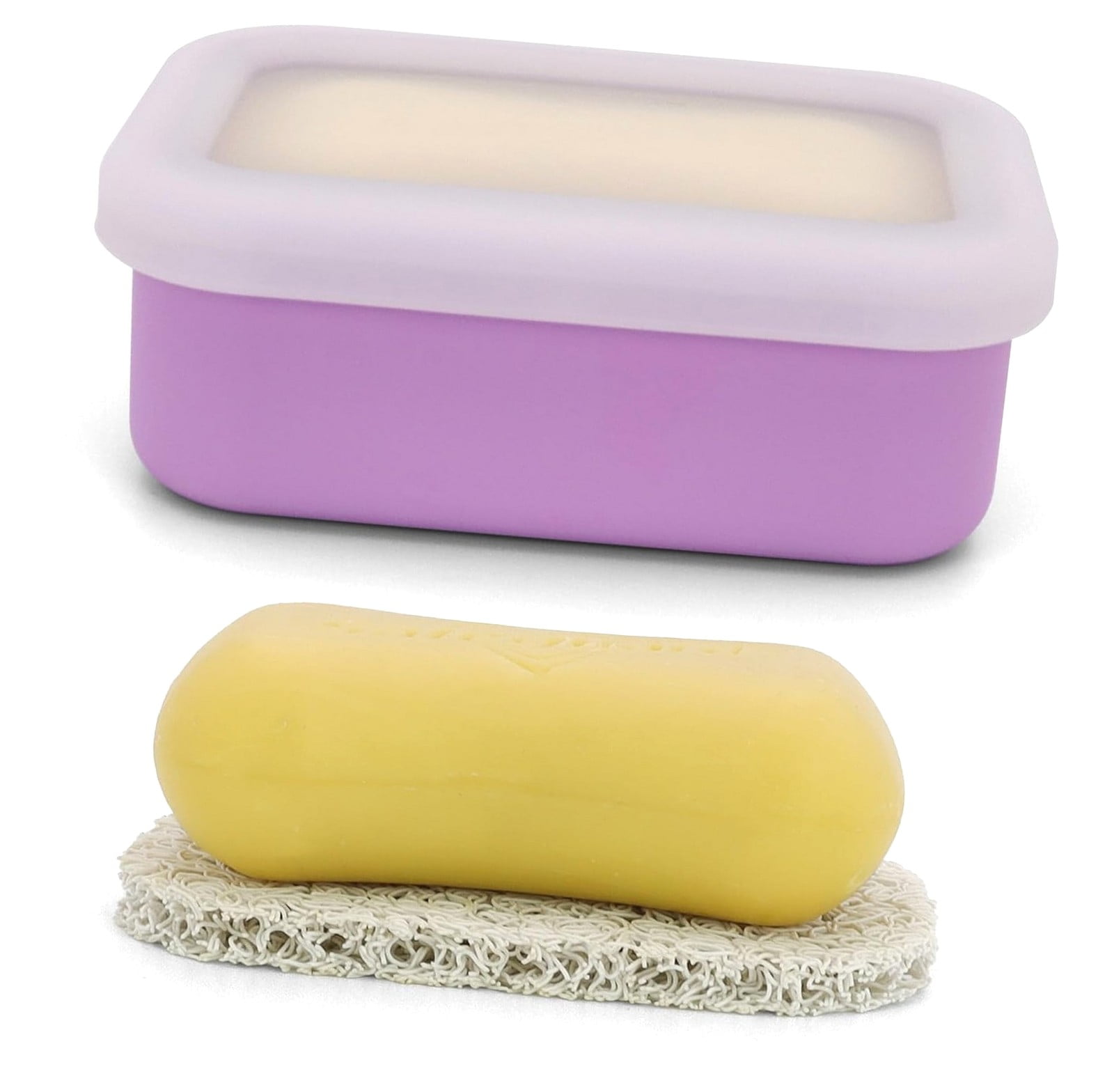 ANYWAY.GO Soap Container, Soap Holder with Drainage Mat, Shampoo Case ...
