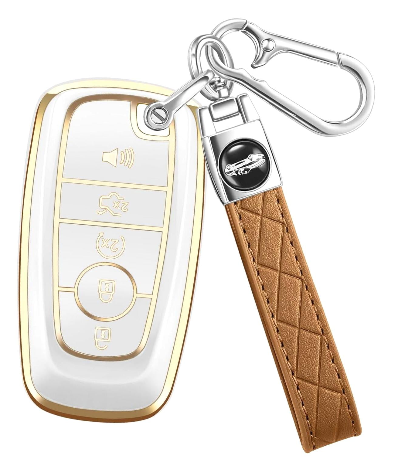 ANYWAY.GO Soft TPU Key Fob Cover with Metal Keychain, with Escape Edge ...