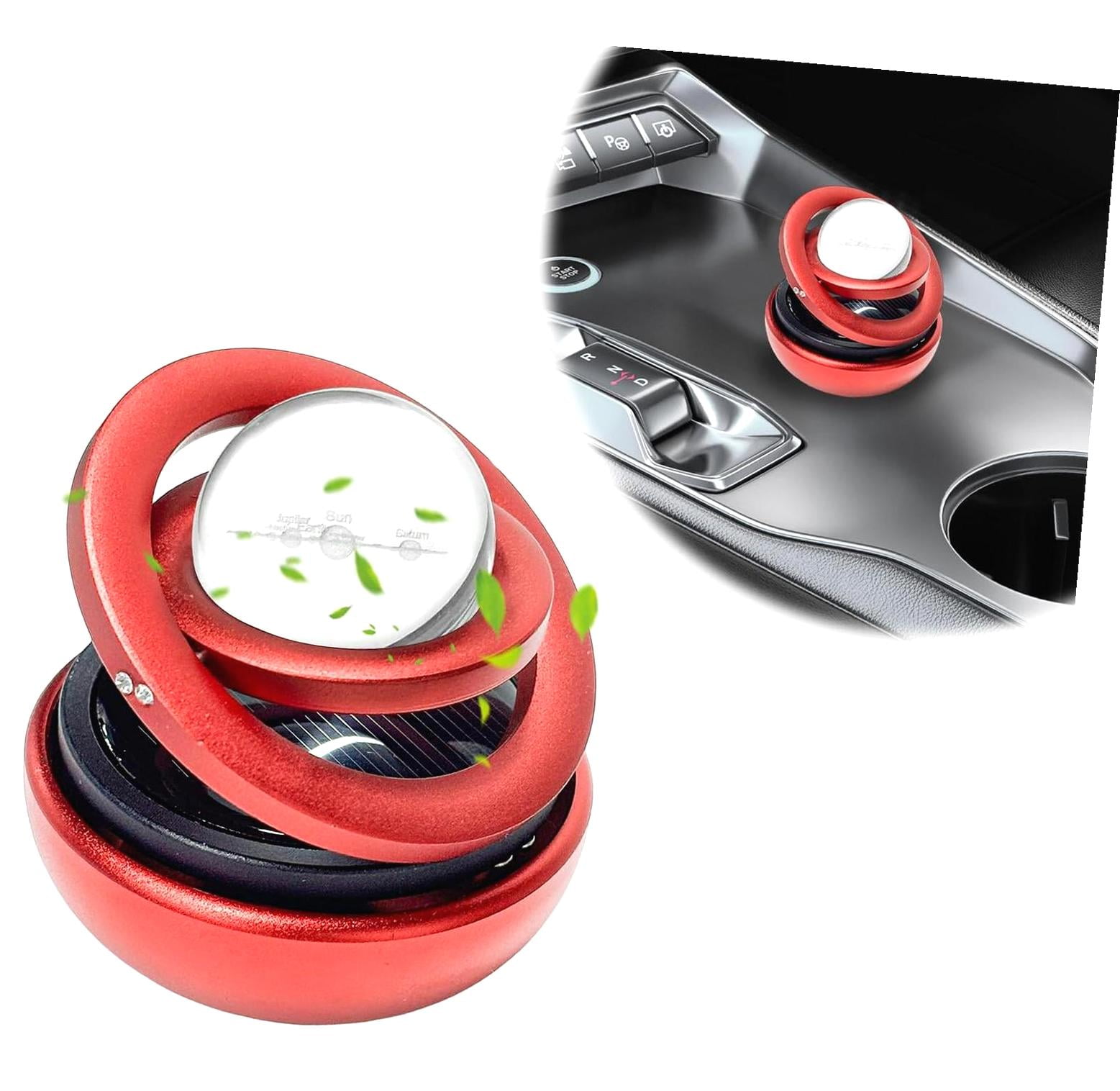 ANYWAY.GO Solar-Powered Car Air Freshener, Rotating Solar Air Purifier ...