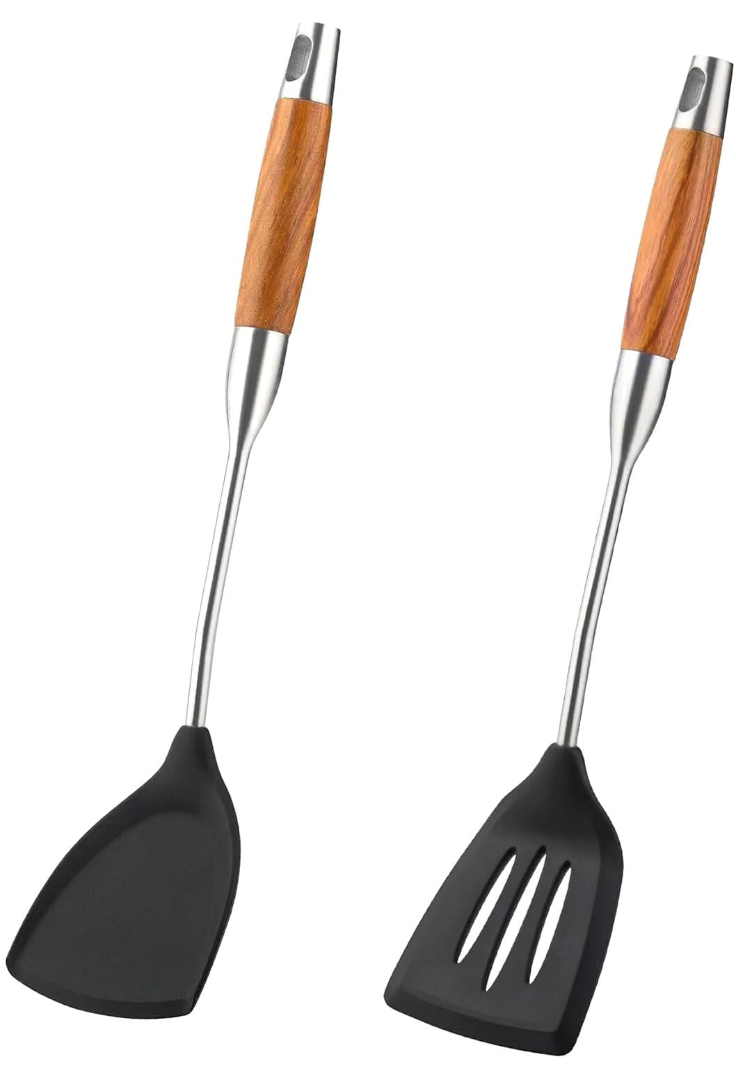 ANYWAY.GO Spatulas and Turner Set Non Stick Turners, Steel with Cooking ...