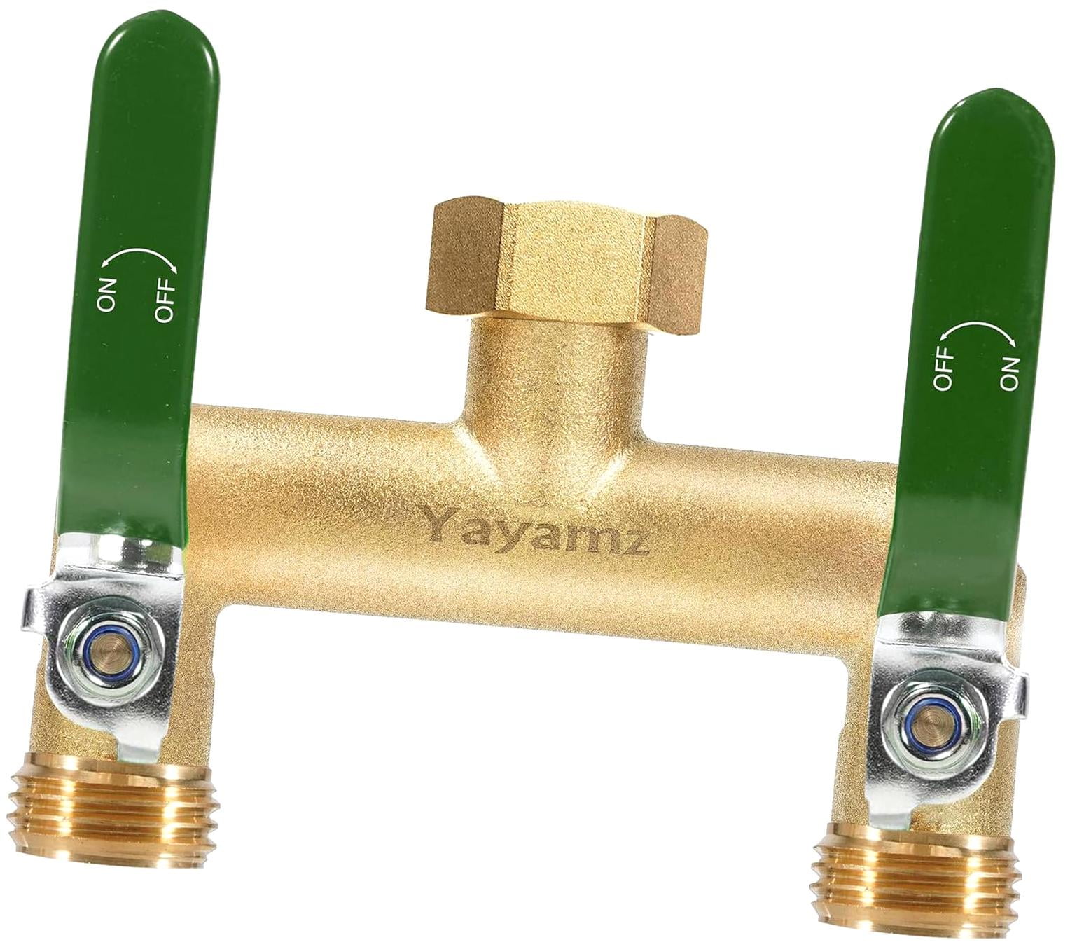 ANYWAY.GO Splitter, 3/4" Rust and Freeze Resistant Hose Manifold with 2 ...