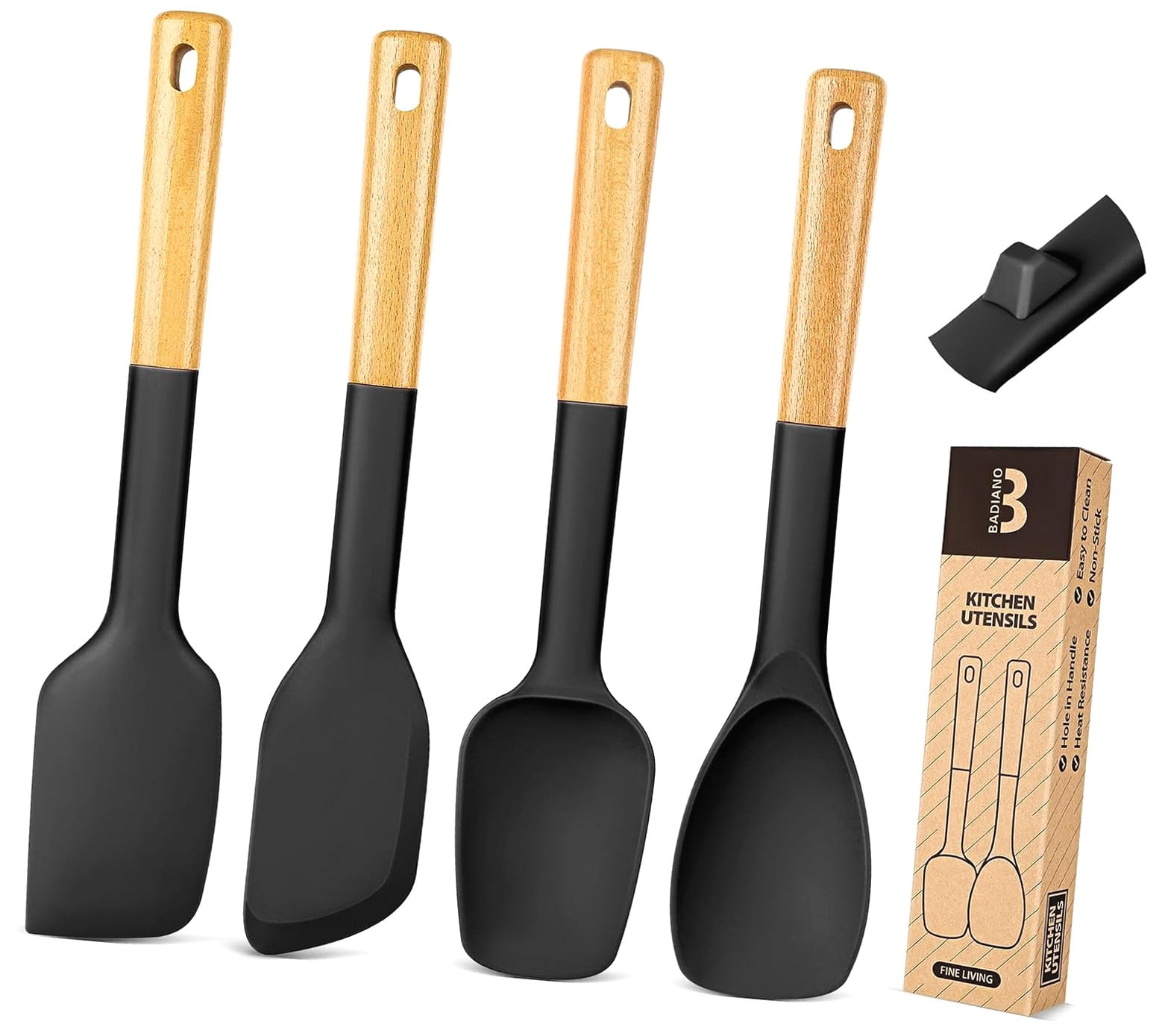ANYWAY.GO Spoon Set, for Mixing, Folding, Scraping, and More, Matte ...