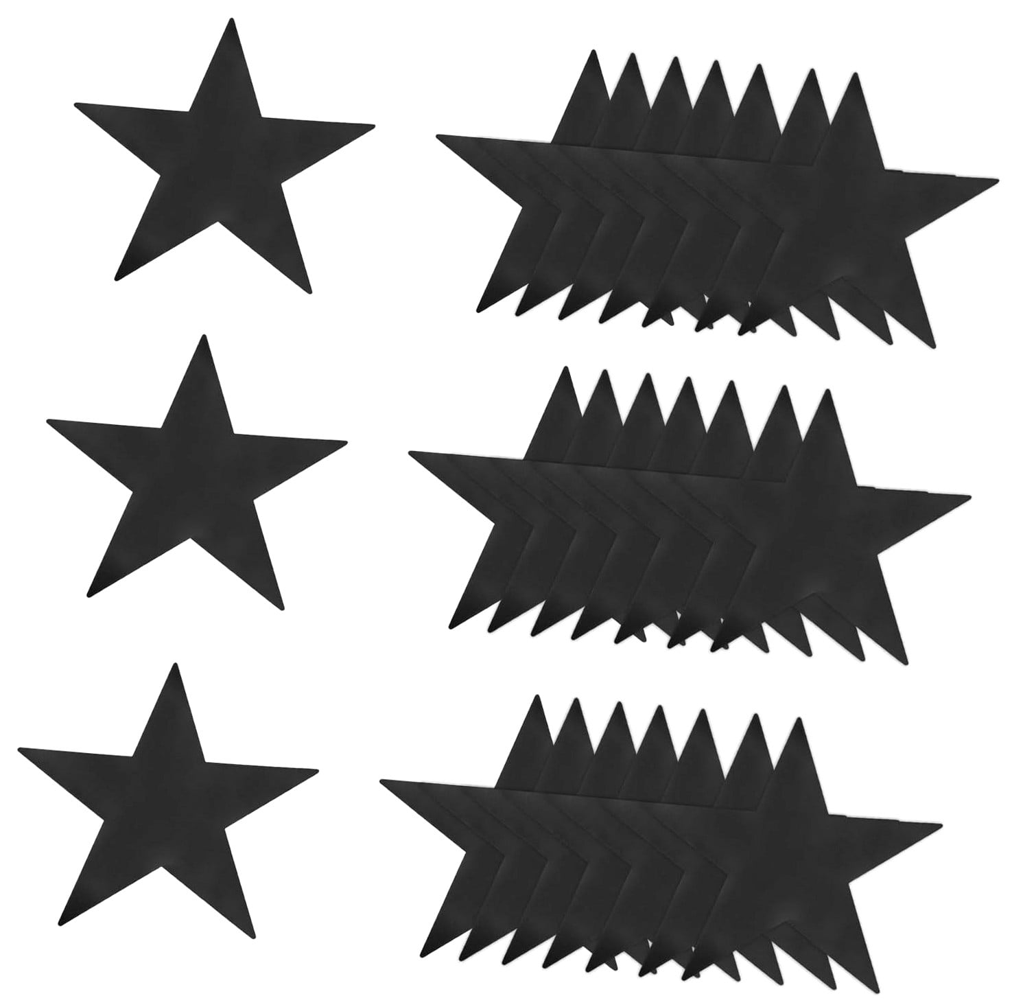 ANYWAY.GO Stars Cutouts Decoration, 30 Pcs 11" Double Printed Paper ...