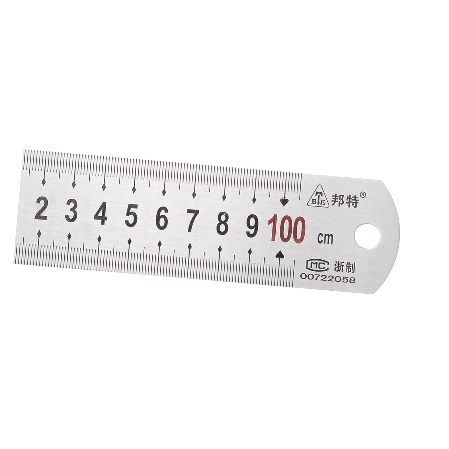 ANYWAY.GO Steel Ruler 40-inch/100cm Metal Rulers 1.5" , Inch and Metric ...