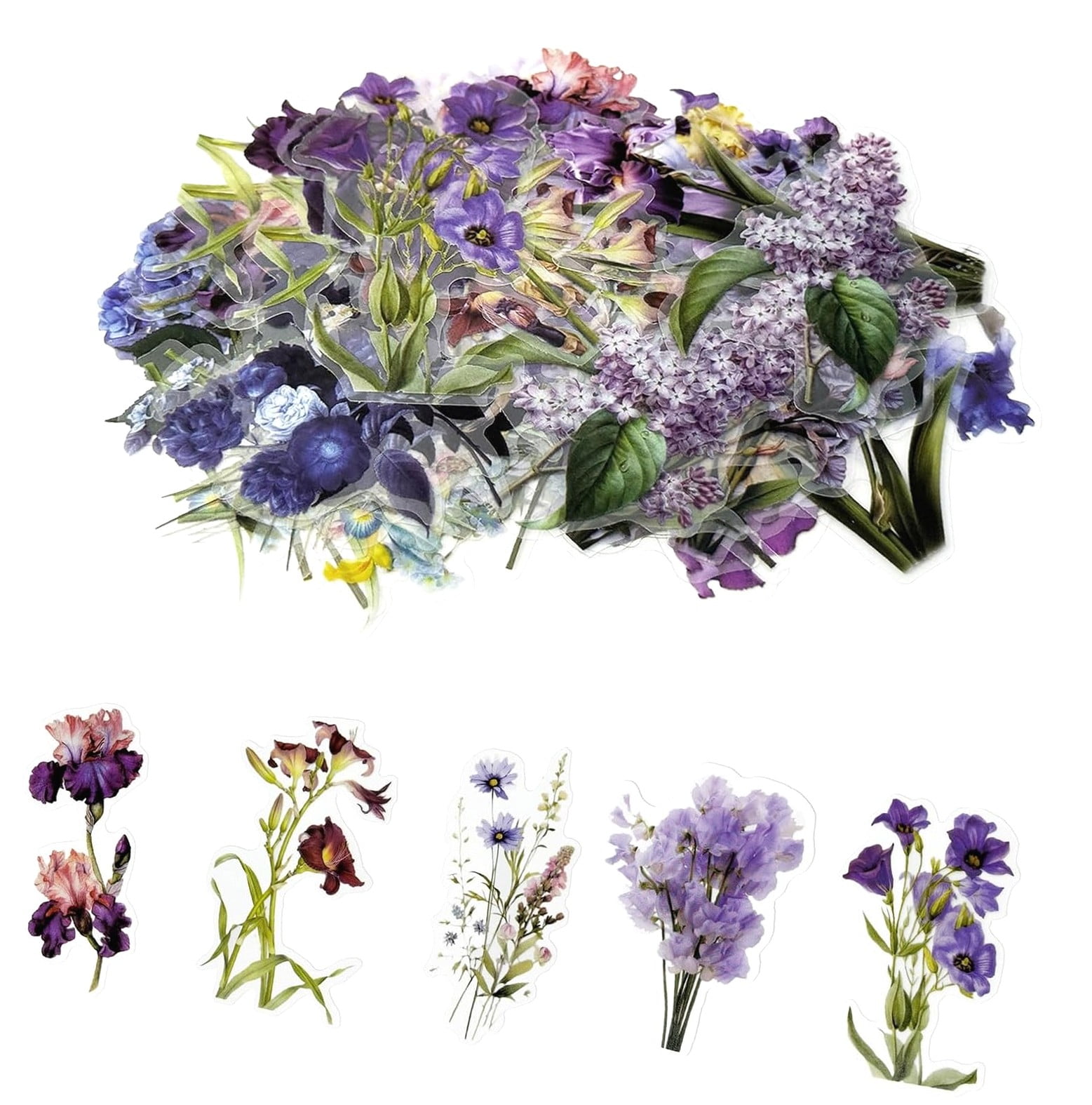 ANYWAY.GO Sticker for Scrapbooking, Nature Plant Stickers Floral ...