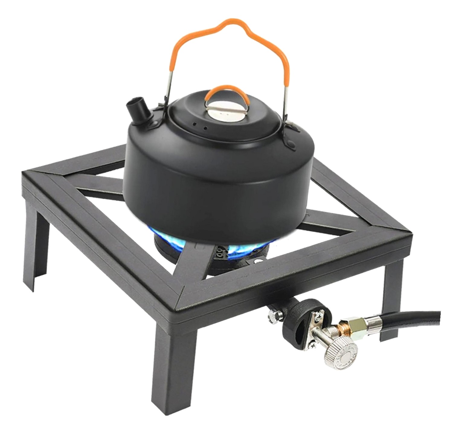 ANYWAY.GO Stove Burner, Stove Burner with Regulator Hose, Cast Iron ...
