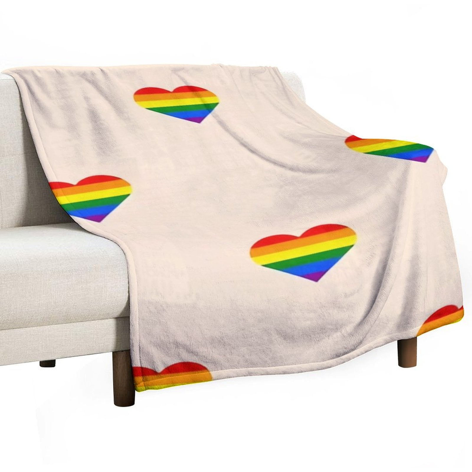 ANYWAY.GO Super Soft Flannel Cozy Blankets for Adults，Design Gay Pride ...