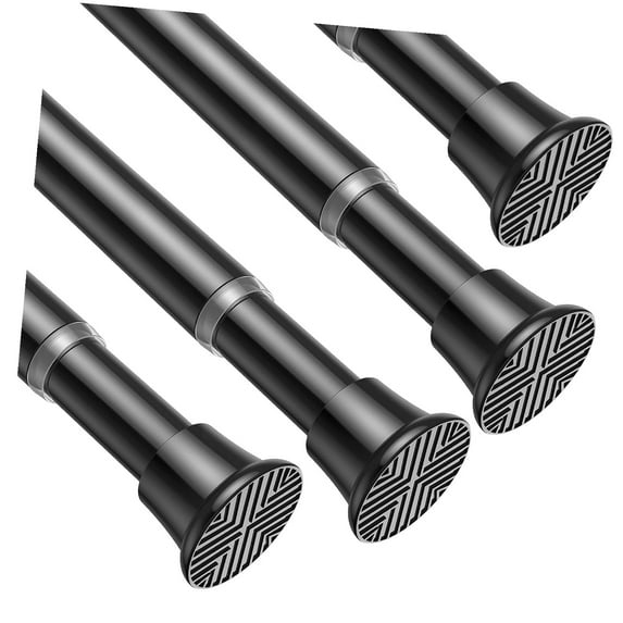 ANYWAY.GO Tension Curtain Rod 18-36 Inch, Curtain Tension Rod No Small ...