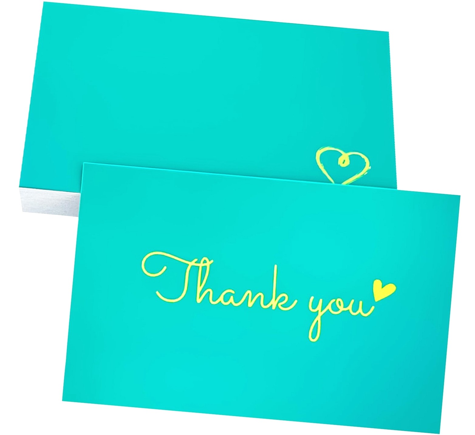 ANYWAY.GO Thank You with Heart Design Thank you small business Card 4x6 ...