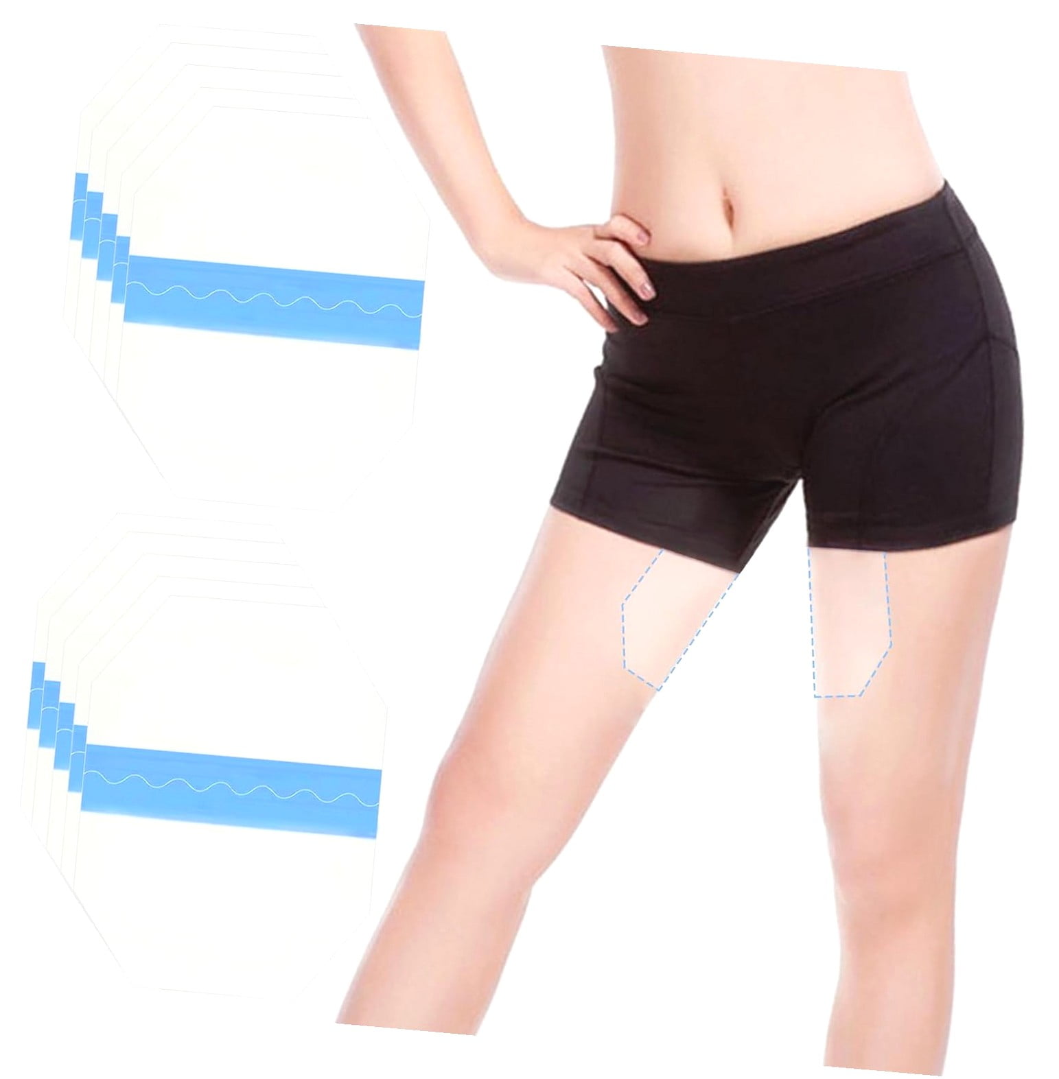 ANYWAY.GO Thigh Lift Chafing Friction Tape, Adhesive Inner Thigh ...