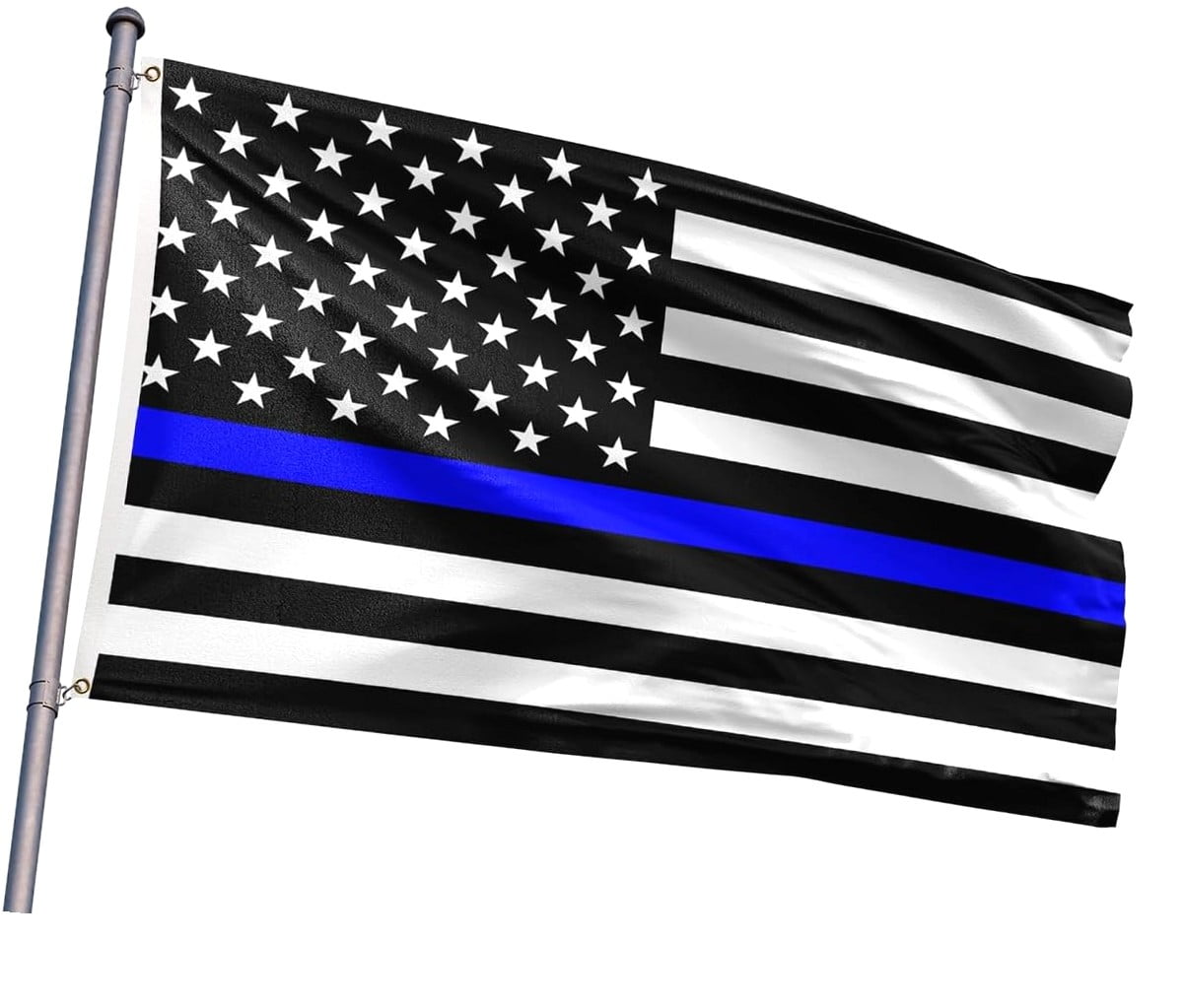 ANYWAY.GO Thin Blue Line 3x5FT Law Enforcement Officer Stripe Fade ...
