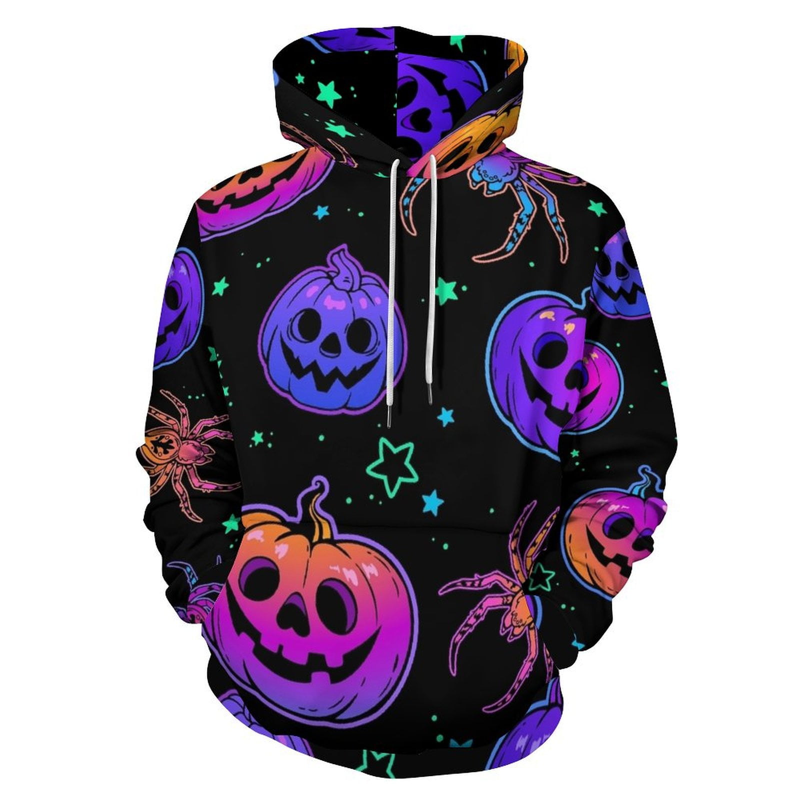 ANYWAY.GO Unisex Large size autumn/winter pullover Bright Pattern ...