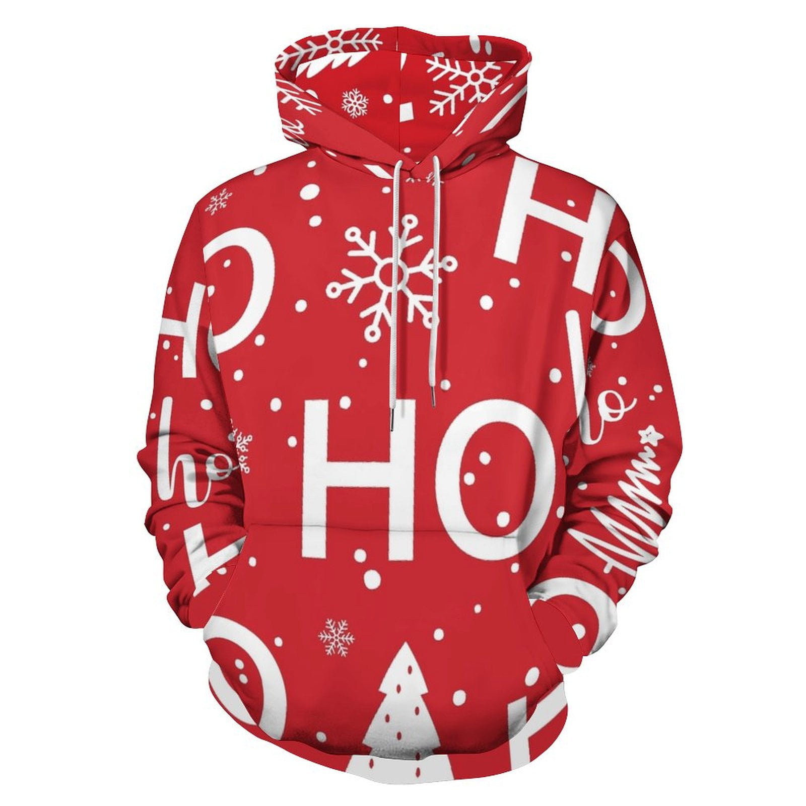 ANYWAY.GO Unisex Large size autumn/winter pullover Christmas Hohoho ...