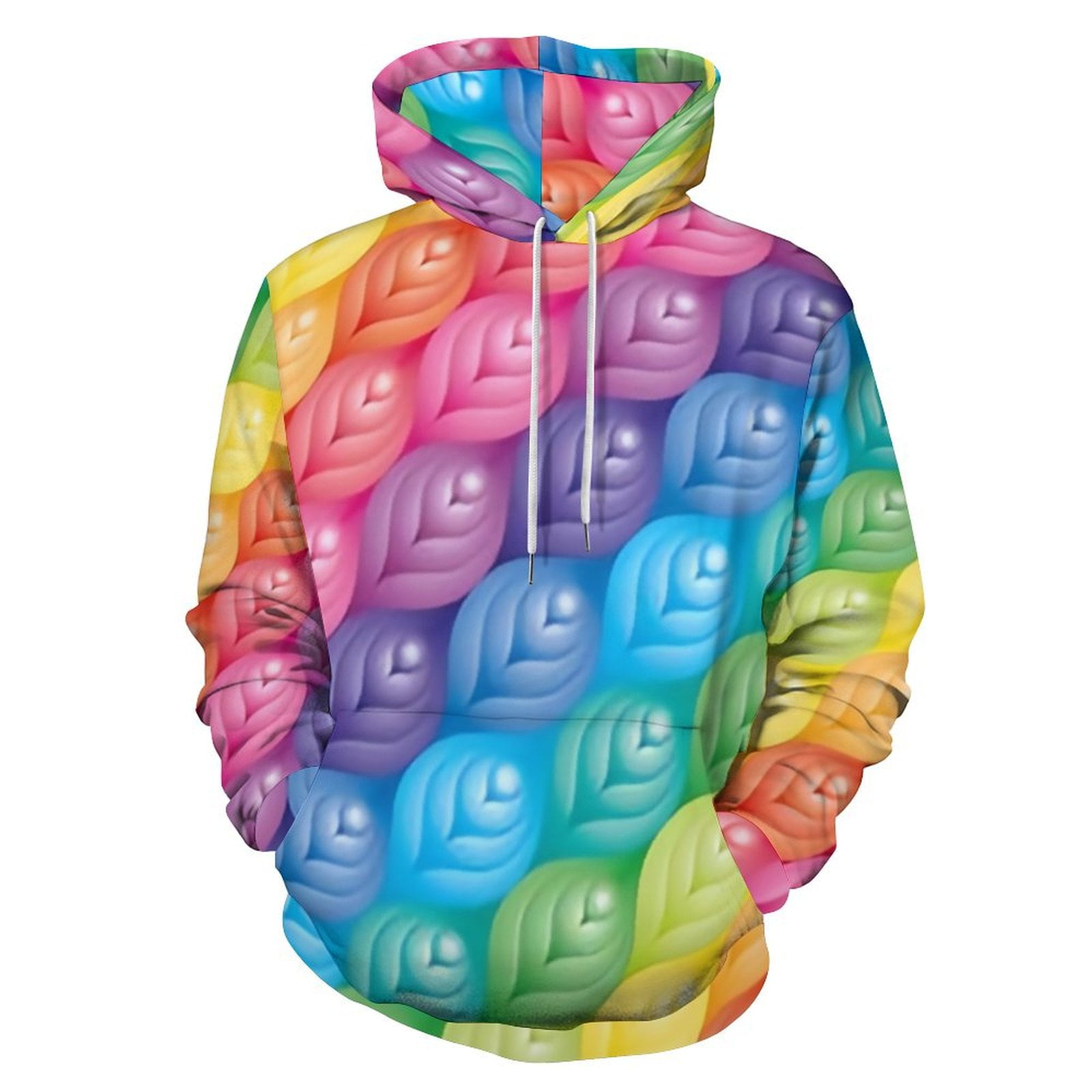 ANYWAY.GO Unisex Large size autumn/winter pullover Colorful Pattern ...