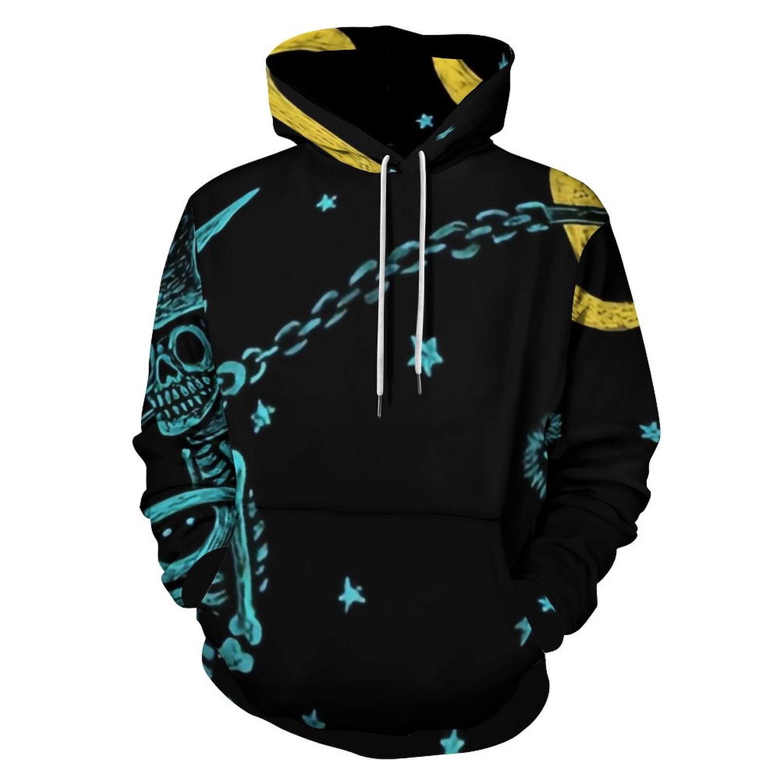 ANYWAY.GO Unisex Large size autumn/winter pullover Insomnia Skeleton ...