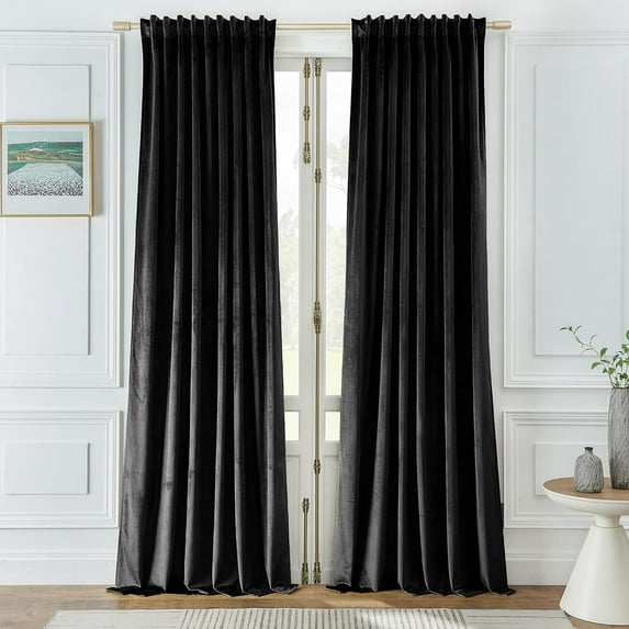 ANYWAY.GO Velvet Curtains Light Velvet Drapes Insulated Privacy Assured ...