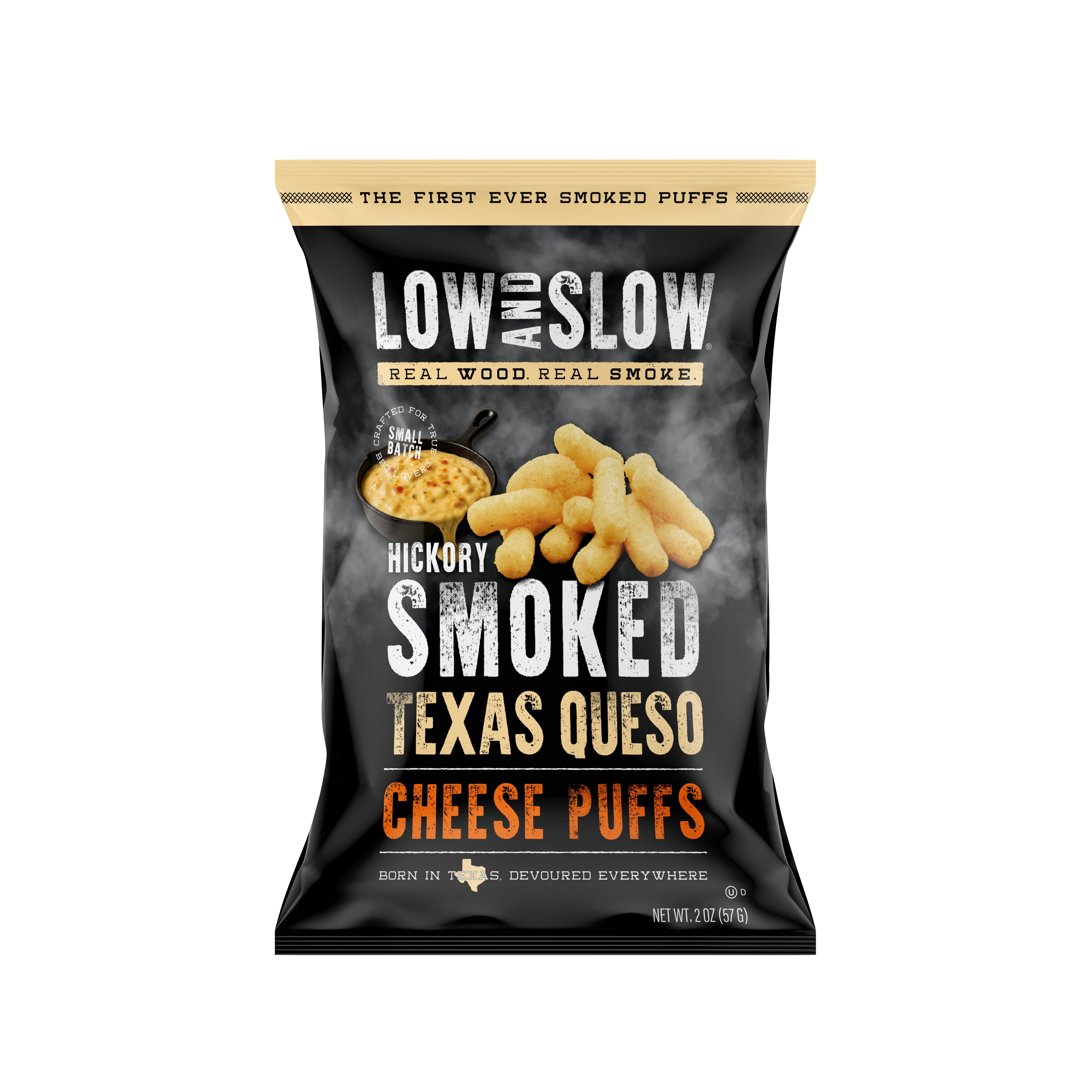 Low and Slow Hickory Smoked Texas Queso Cheese Puffs - 2oz - Walmart.com