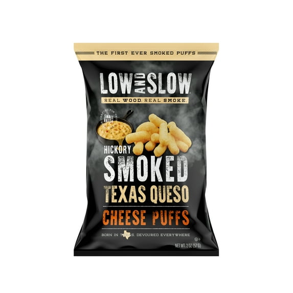 Low and Slow Hickory Smoked Texas Queso Cheese Puffs - 2oz - Walmart.com