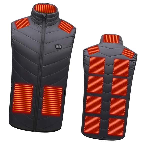 ANYWAY.GO Vest for Plus Size Insulated Coat Puffer Jacket with Pockets ...