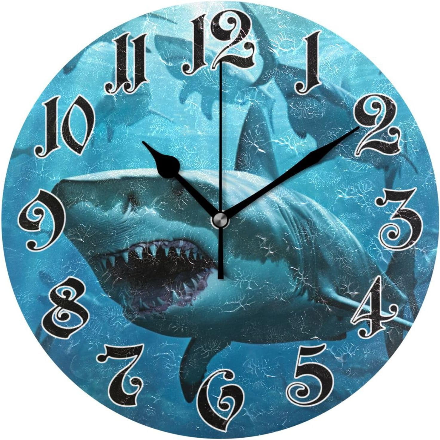 ANYWAY.GO Wall Clock - Silent Non-Ticking, Battery Operated, 10 Inch ...