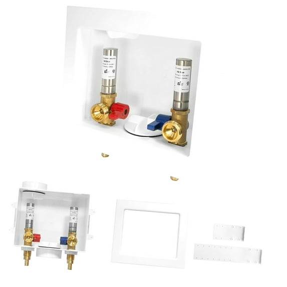 ANYWAY.GO Washing Machine Outlet Box with Steel Arrestor, PEX Laundry ...