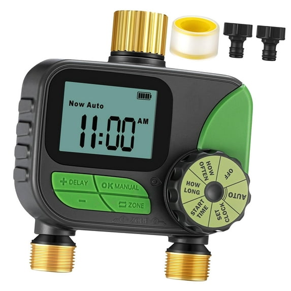 ANYWAY.GO Water Timer, Programmable Timer with Inlet and Outlet for ...
