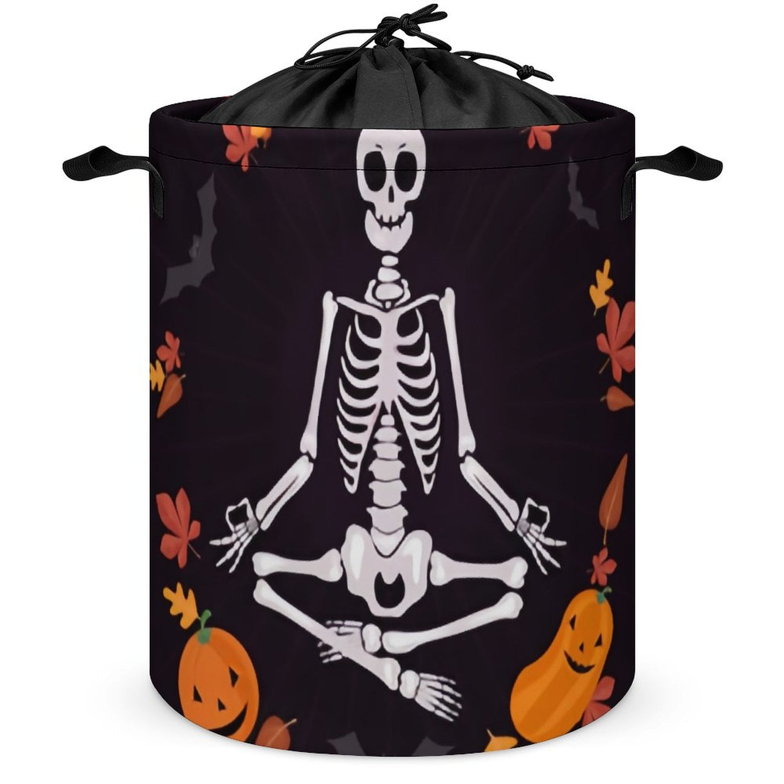 ANYWAY.GO Waterproof Foldable Laundry Hamper Halloween Skeleton ...