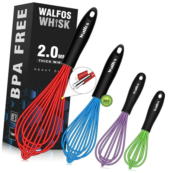 ANYWAY.GO Whisk, Whisk (480°) Kitchen Whisks Set of 4 Non-Scratch ...