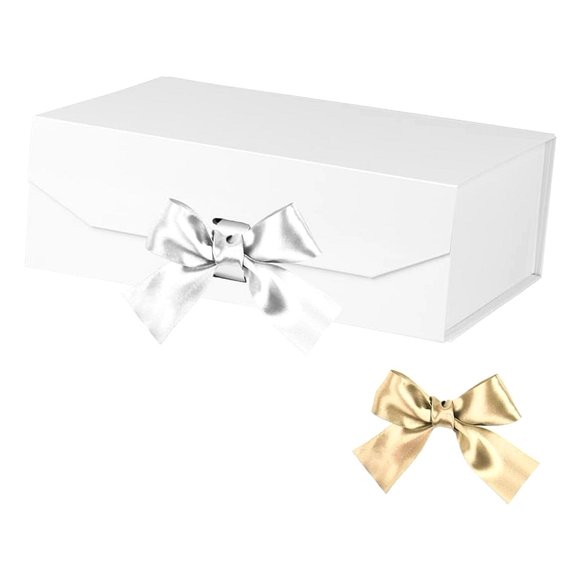 ANYWAY.GO White Box 10x7.3x3.5 Inches, Box with , Empty Box with Lid ...