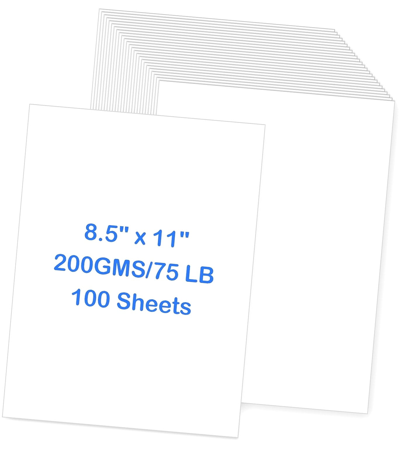 ANYWAY.GO White Cardstock，100 Heavy Cardstock, 8.5" 11" Thick Printable Cardstock, 75 lb /200gsm ...