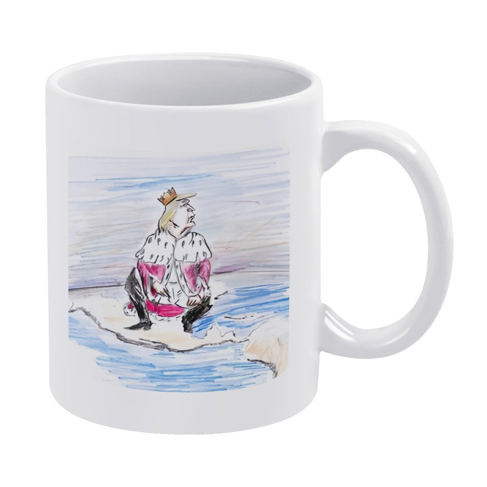 ANYWAY.GO White Ceramic Coffee Mugs for Hot or Cold Drinks ,Mr ...