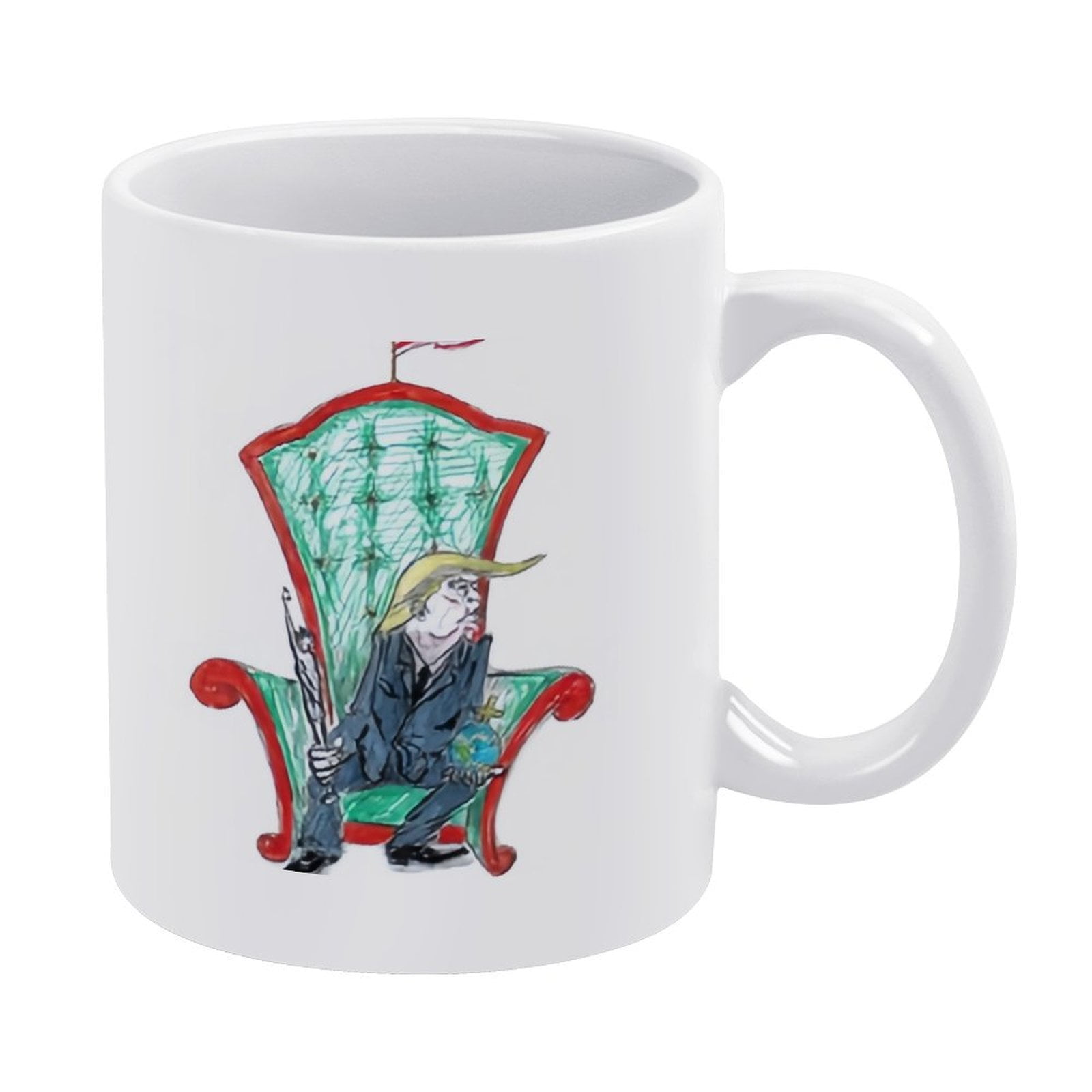 ANYWAY.GO White Ceramic Coffee Mugs for Hot or Cold Drinks ,Mr ...