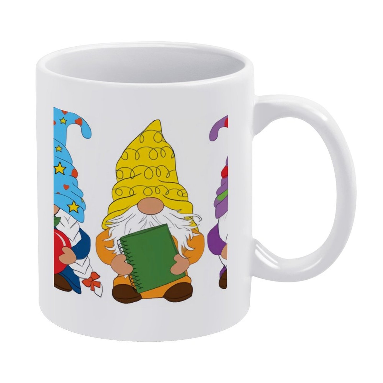 ANYWAY.GO White Ceramic Coffee Mugs for Hot or Cold Drinks ,School ...