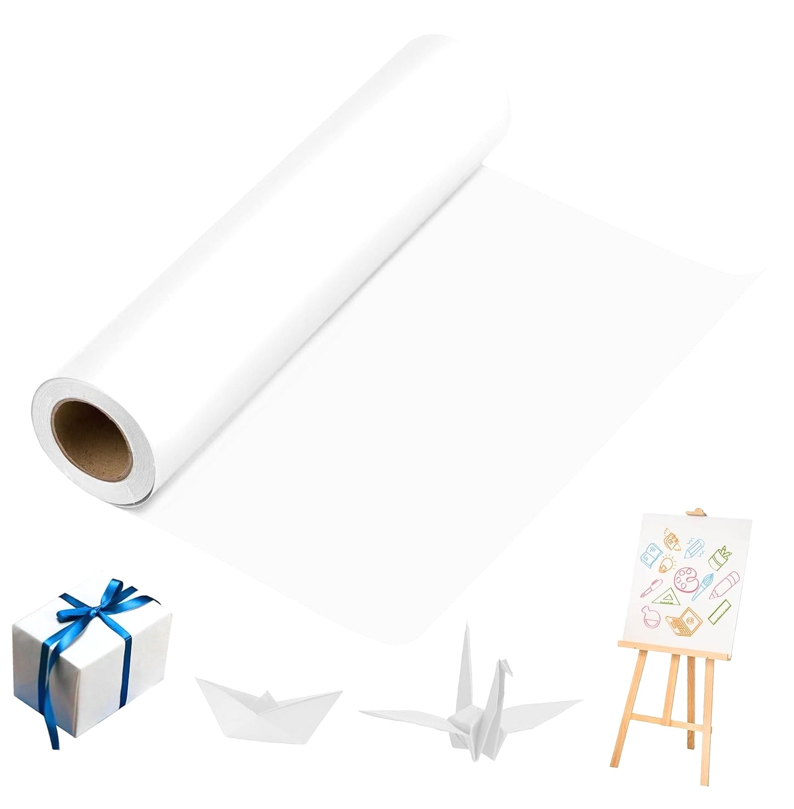 ANYWAY.GO White Paper Roll for Craft 15 x1200in White Paper for , Easel ...
