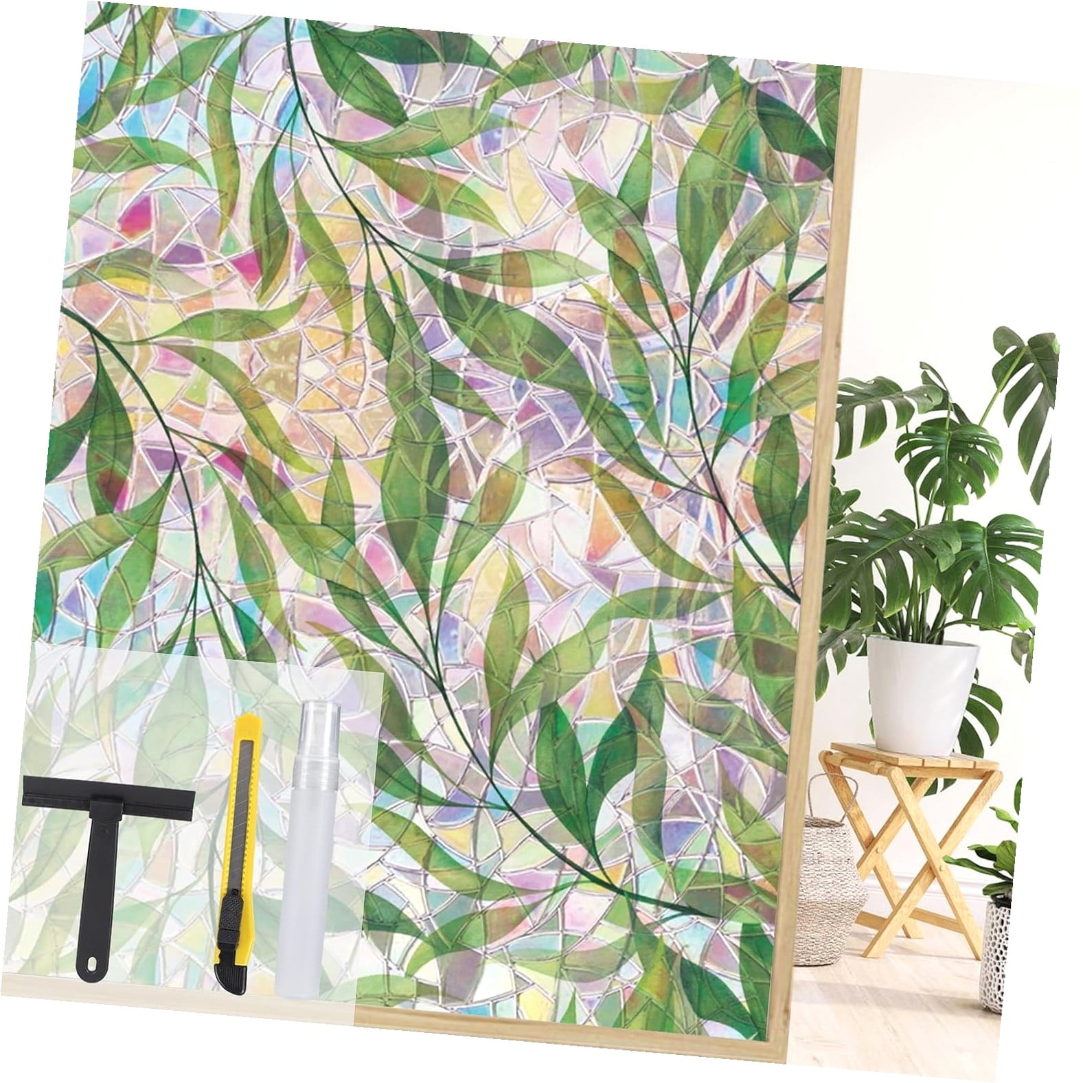 ANYWAY.GO Window Privacy Film 23.6"x78.7" Static Cling Removable Window ...